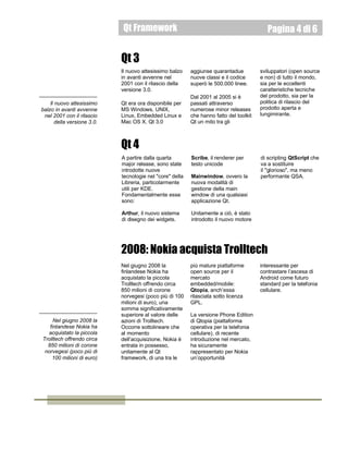 Che cosa è il Qt Framework | PDF