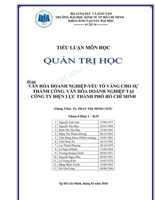 Tiểu luận quản trị học. | PDF