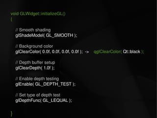 Development with OpenGL and Qt | PDF | 3-D Graphics | Computer Software and Applications