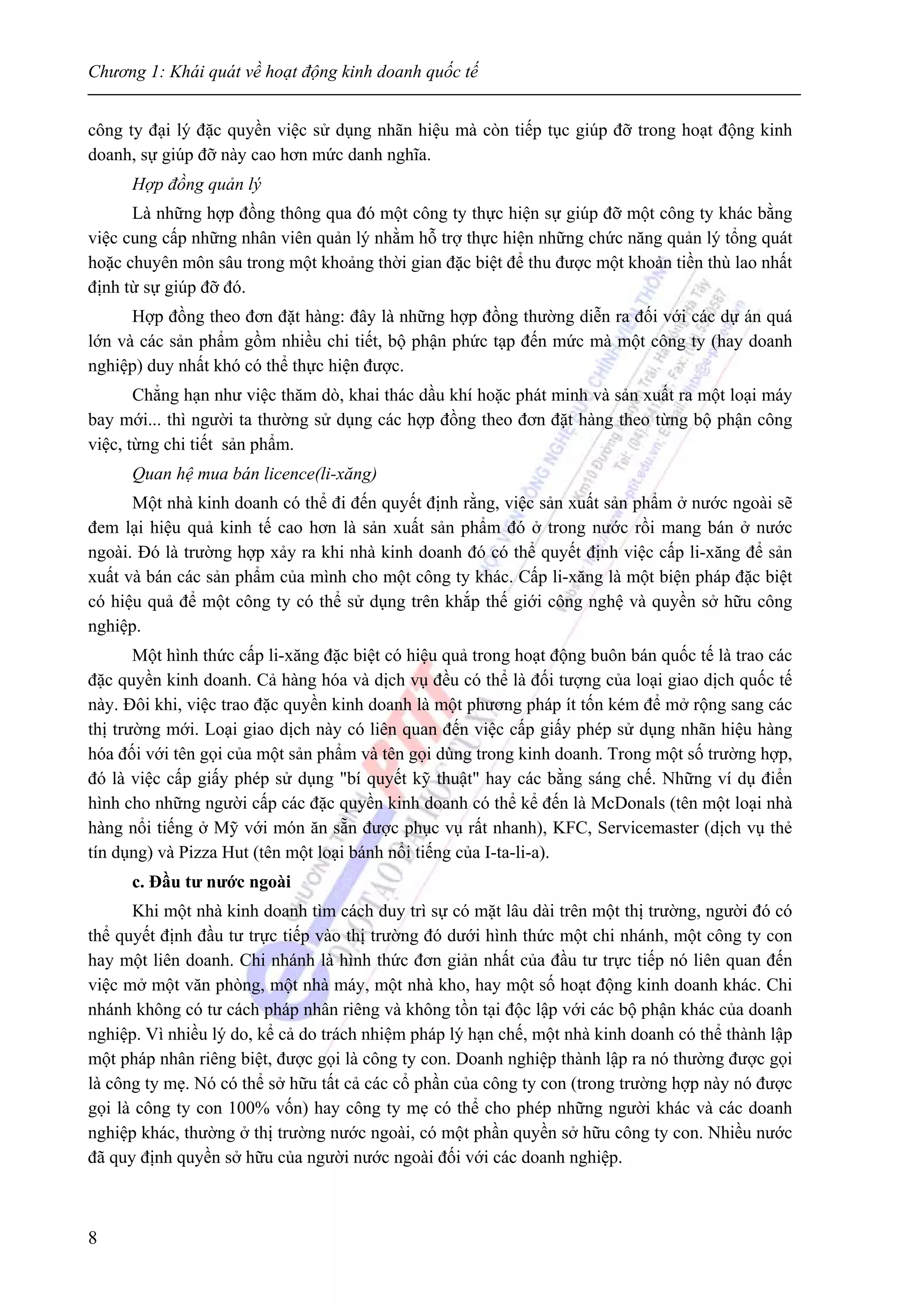 Giáo trình quản trị kinh doanh quốc tế | PDF