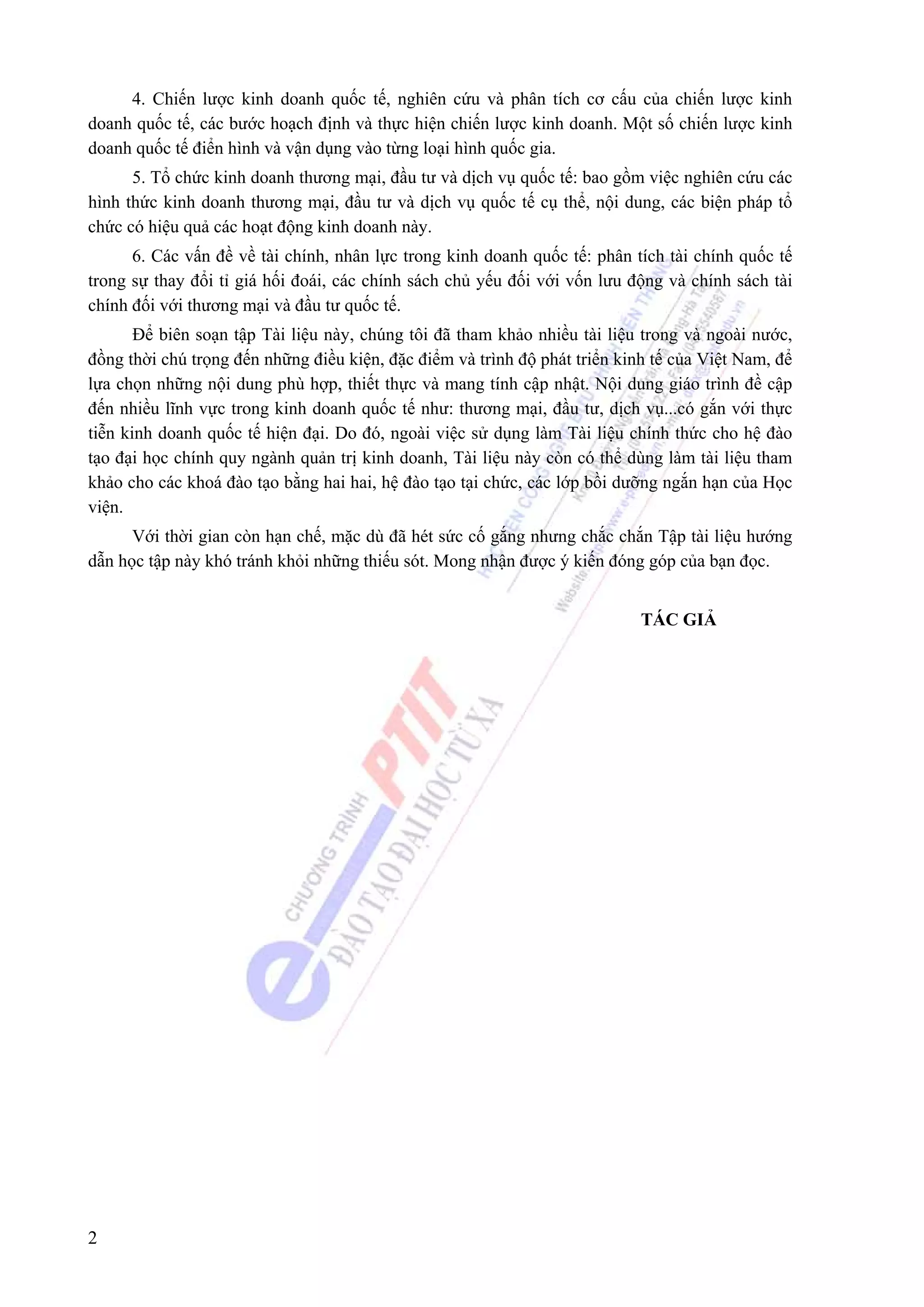 Giáo trình quản trị kinh doanh quốc tế | PDF