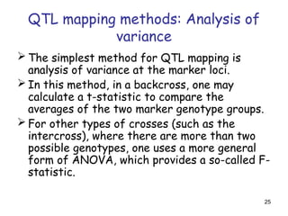 Advanced biostatistics QTL mapping11.ppt