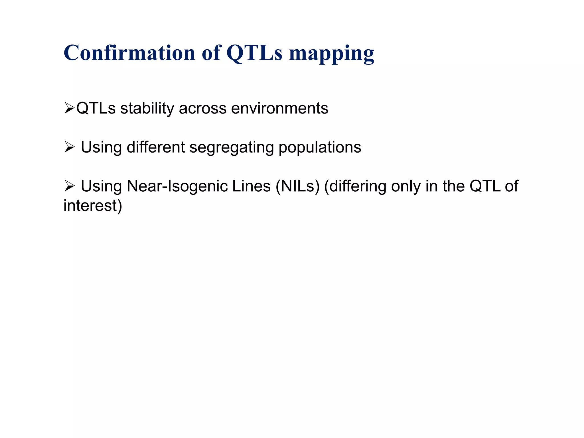 Qtl Analysis And Its Mapping Pptx Genetics Science