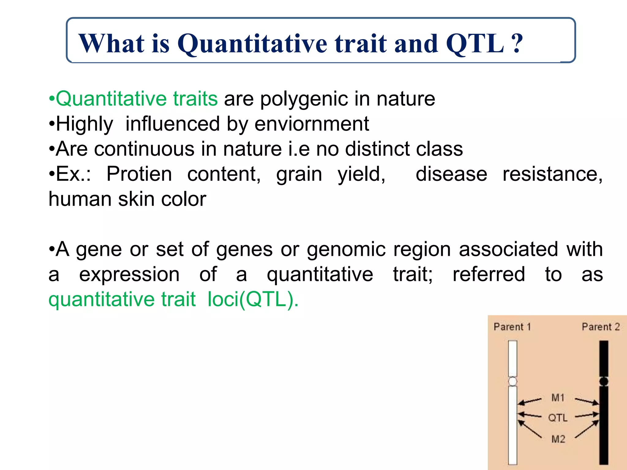 Qtl analysis and its mapping | PPTX
