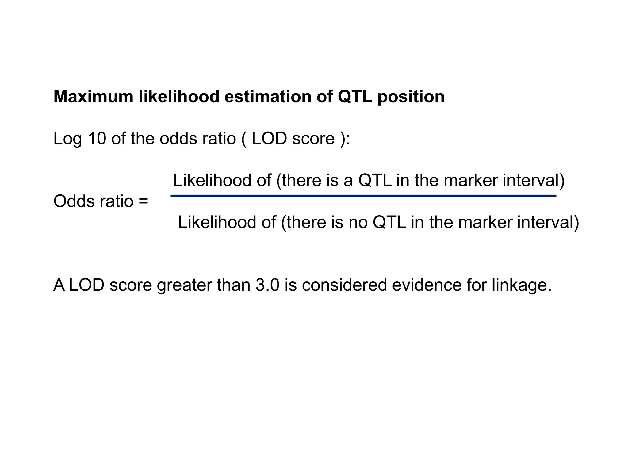 Qtl Analysis And Its Mapping Pptx Genetics Science