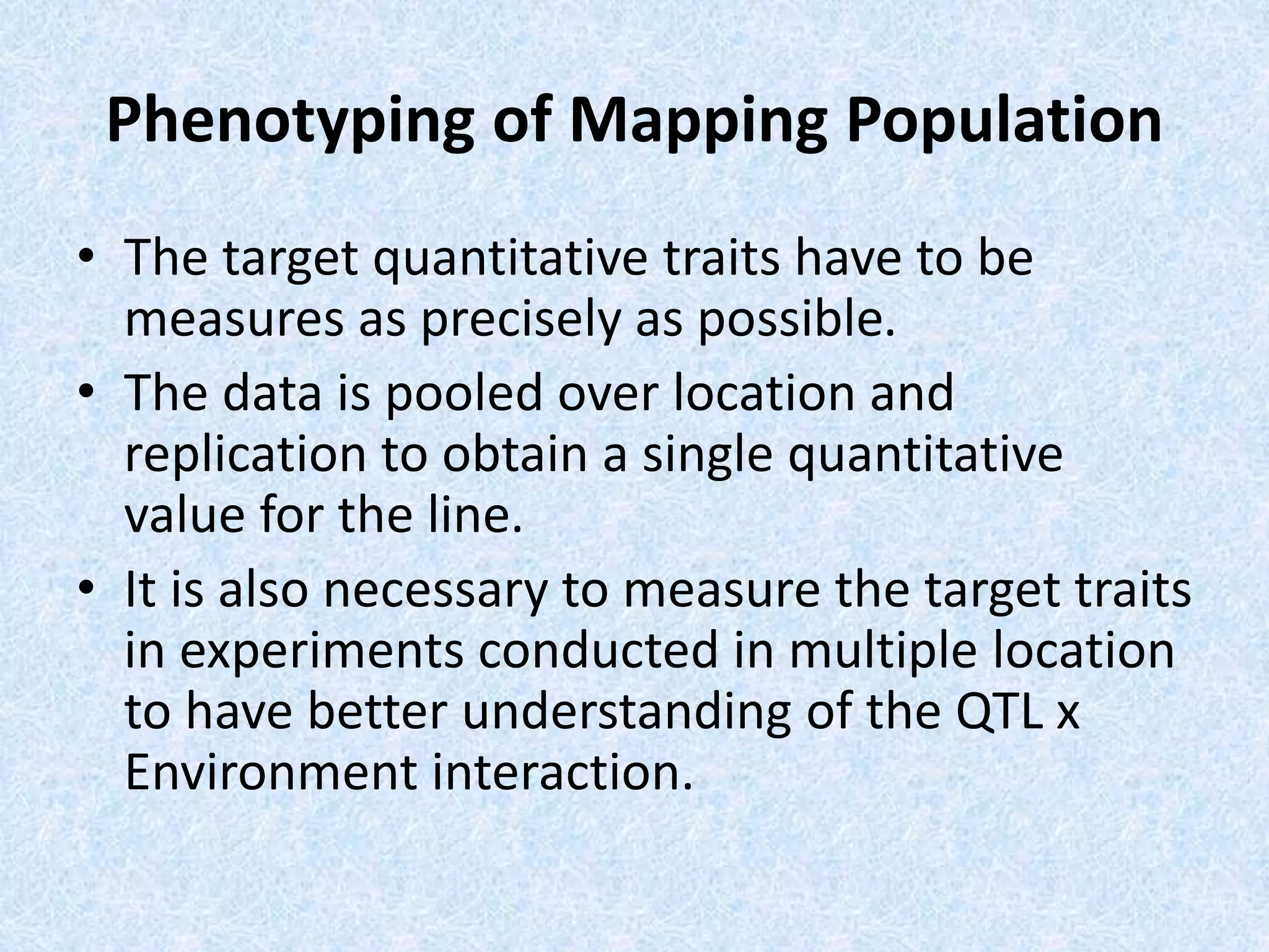 Qtl and its mapping | PPTX