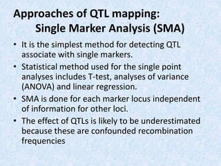 Qtl and its mapping | PPTX