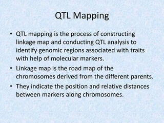 Qtl and its mapping | PPTX
