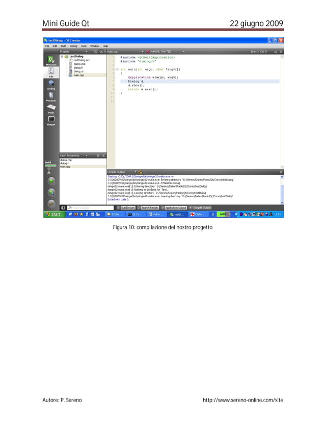 Qt Lezione1: Creare una dialog Window con Qt Creator in 10 semplici passi | PDF | Computer ...