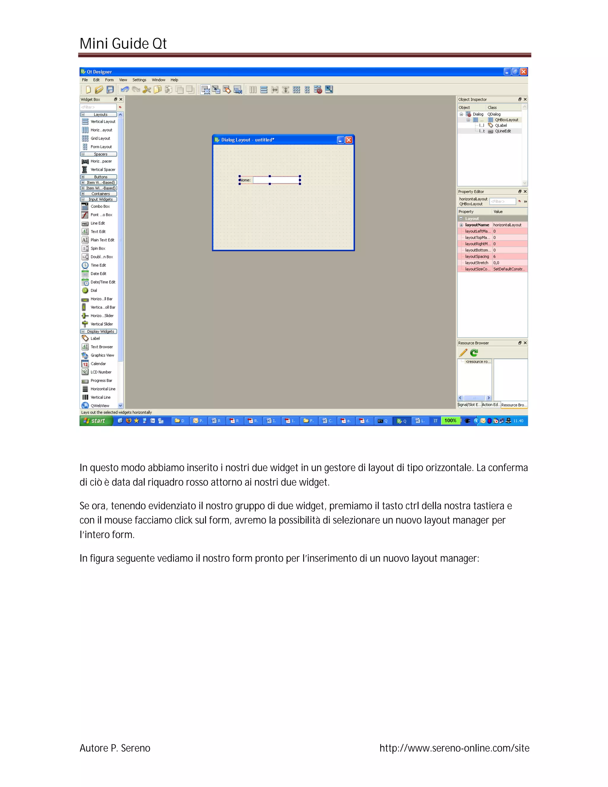 Qt Lezione5: Layout management e Qt Designer | PDF