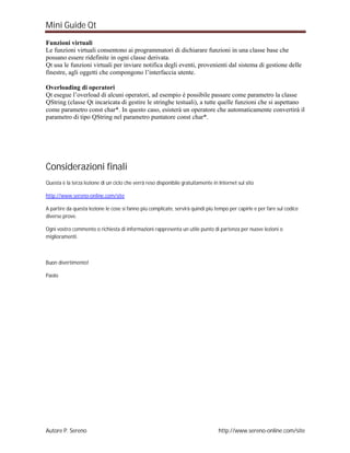Qt Lezione0: uso del C++ per scrivere applicazioni Qt | PDF | Programming Languages | Computing