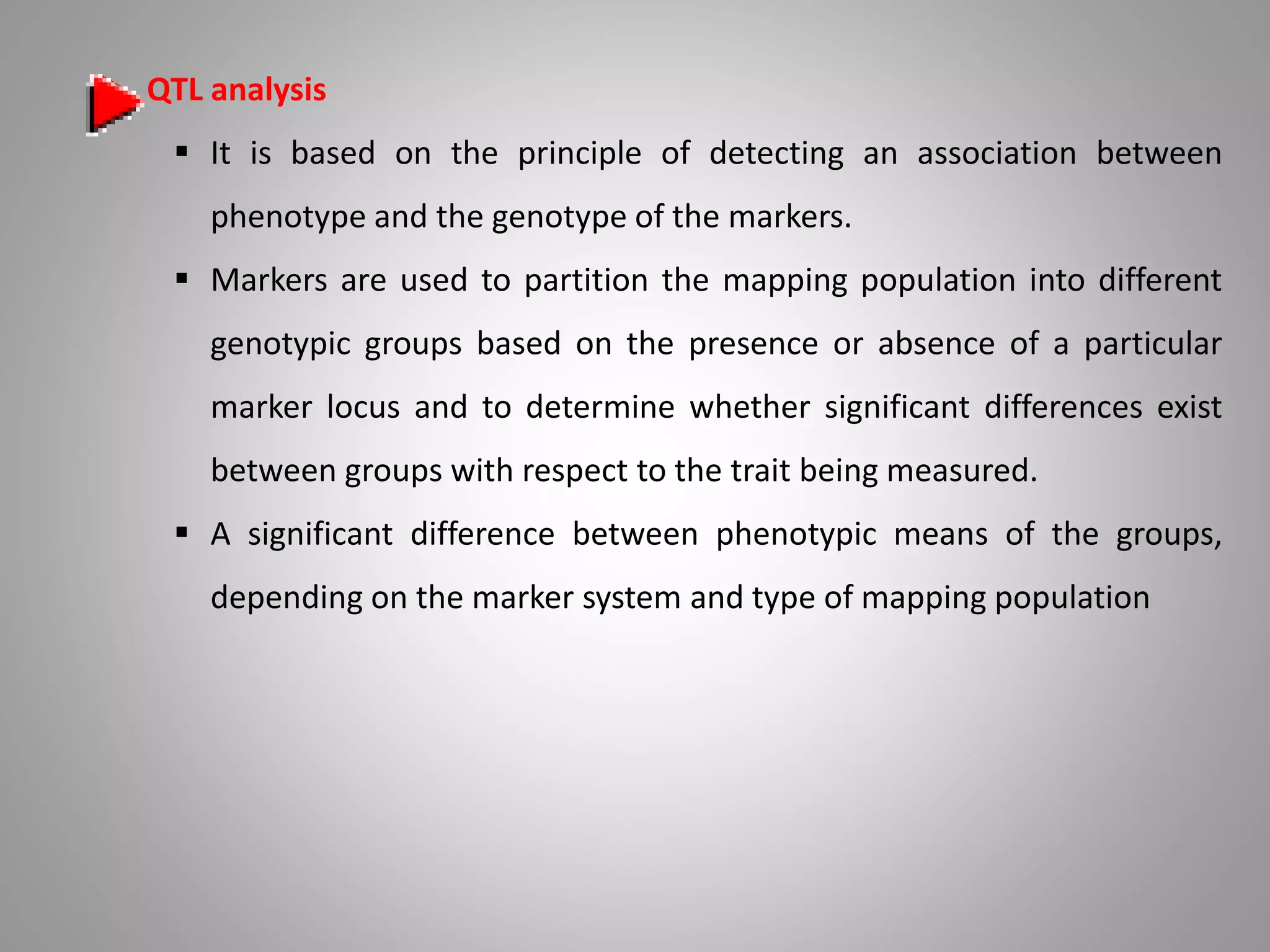 QTL MAPPING & ANALYSIS | PPTX