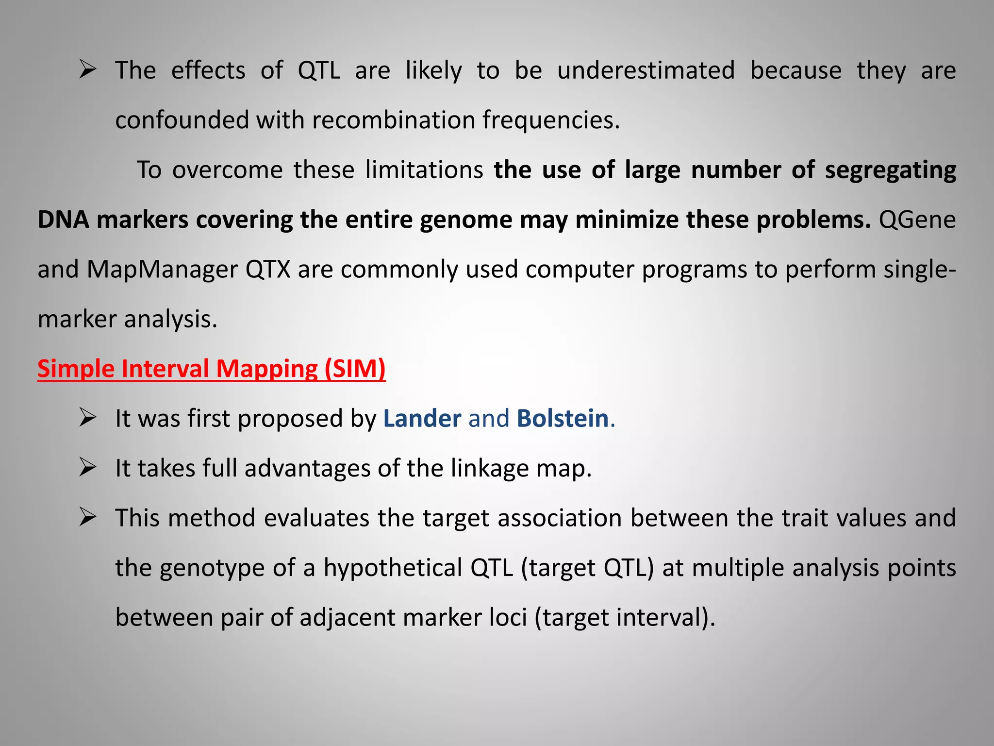 QTL MAPPING & ANALYSIS | PPTX