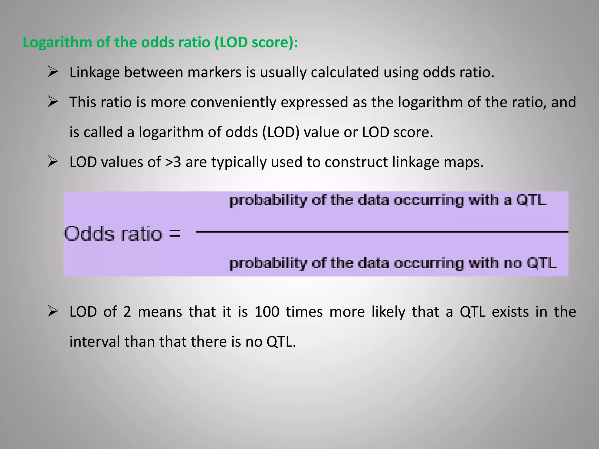 QTL MAPPING & ANALYSIS | PPTX