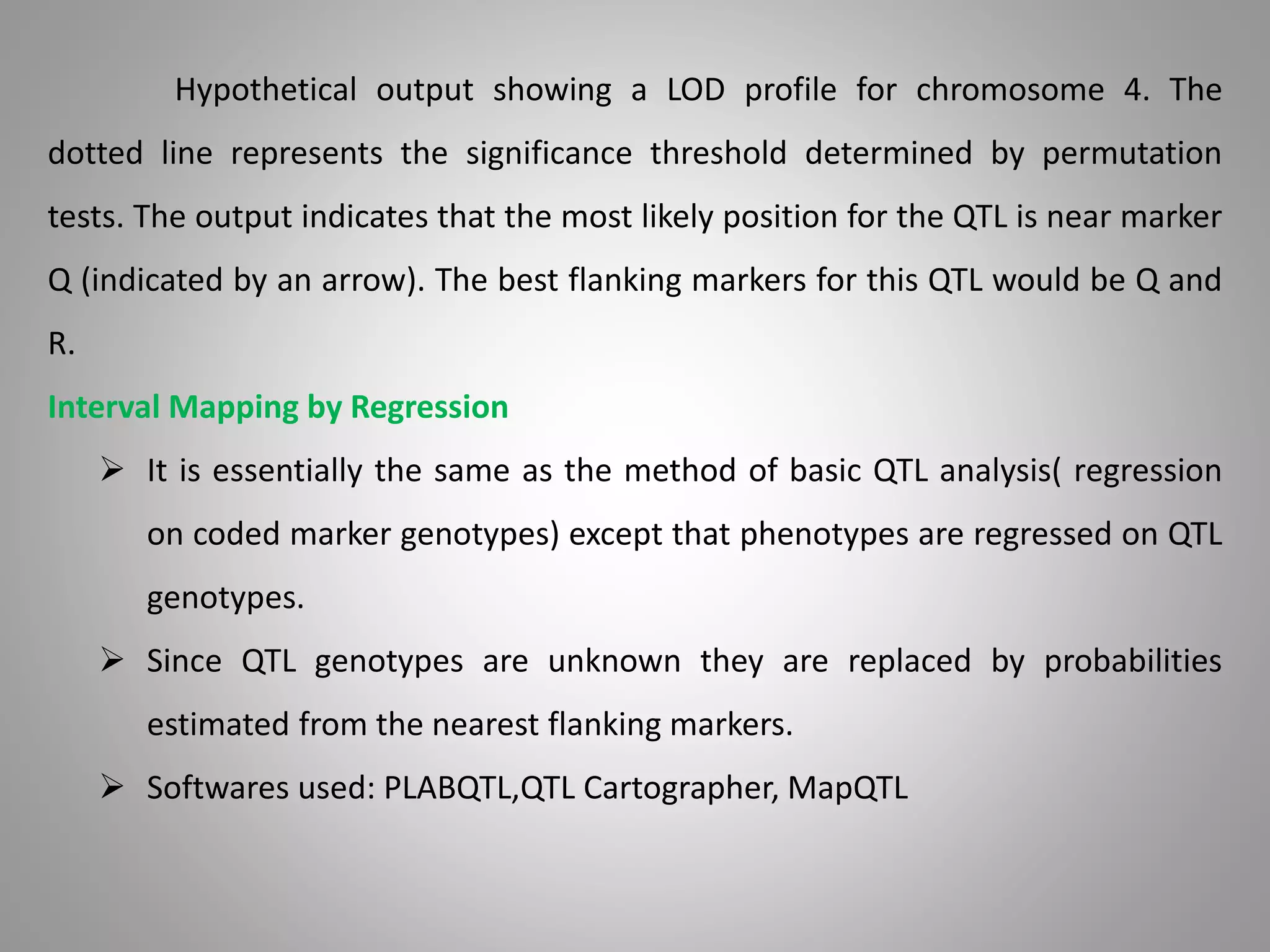 QTL MAPPING & ANALYSIS | PPTX