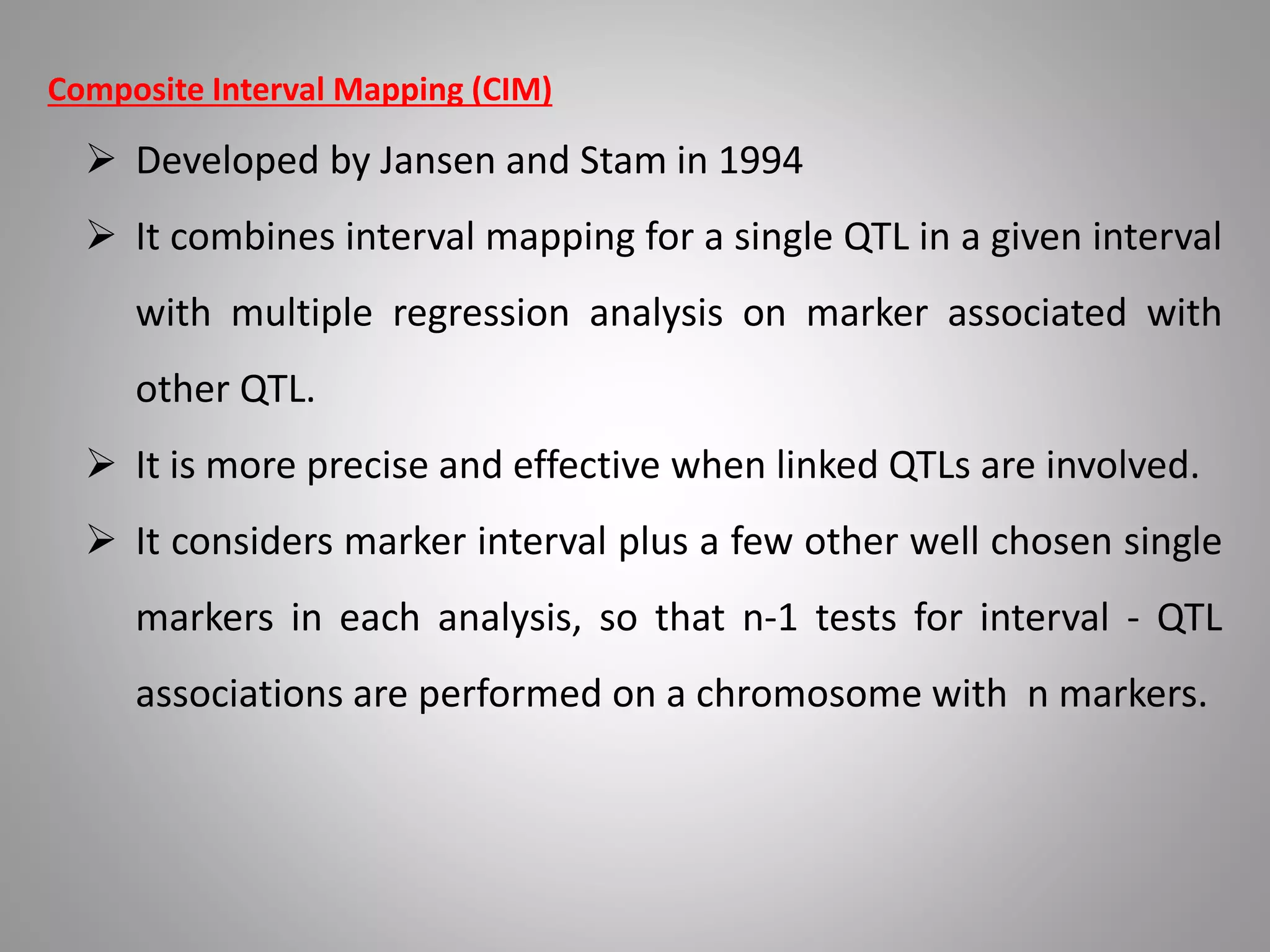 QTL MAPPING & ANALYSIS | PPTX