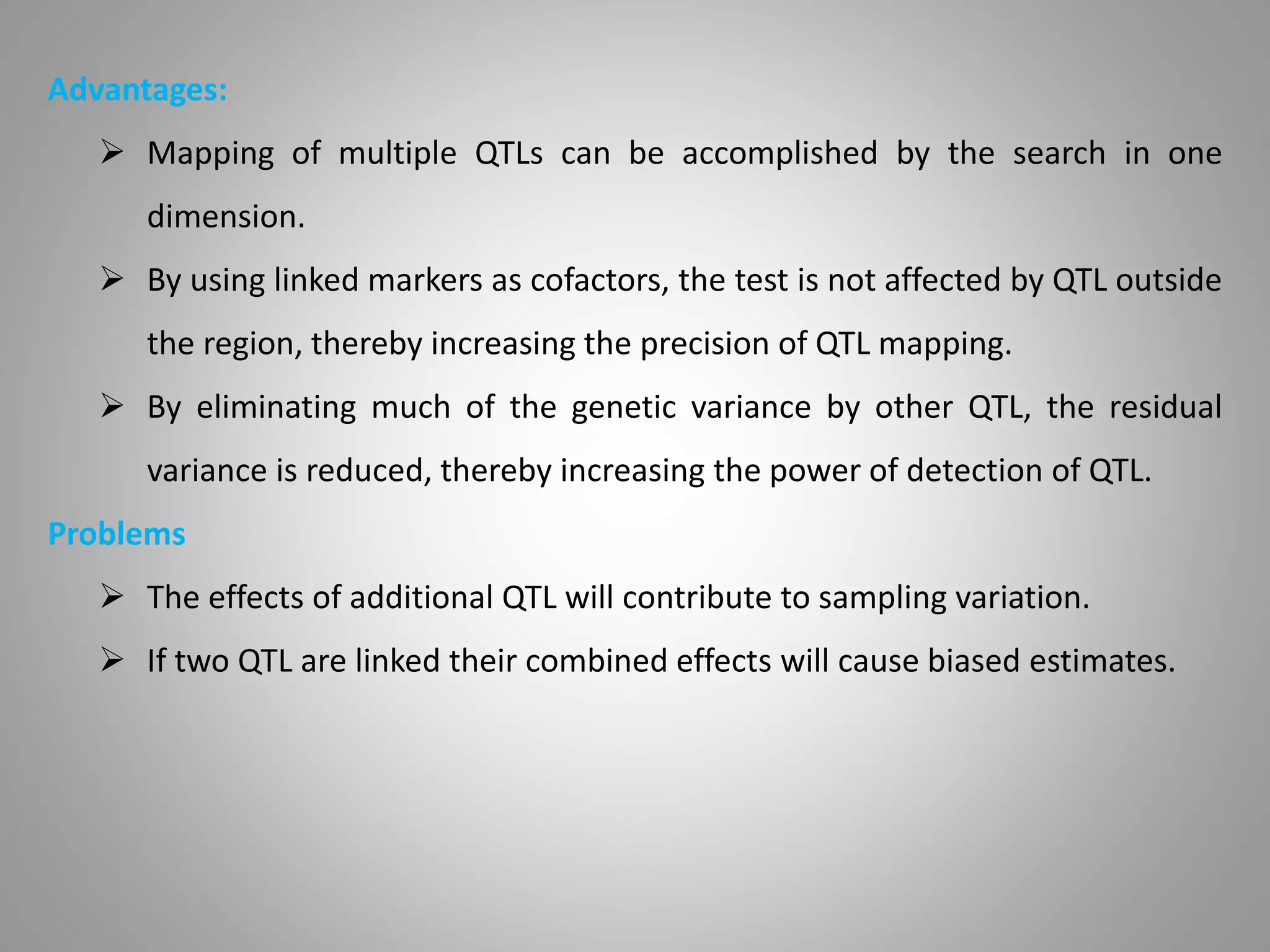 QTL MAPPING & ANALYSIS | PPTX