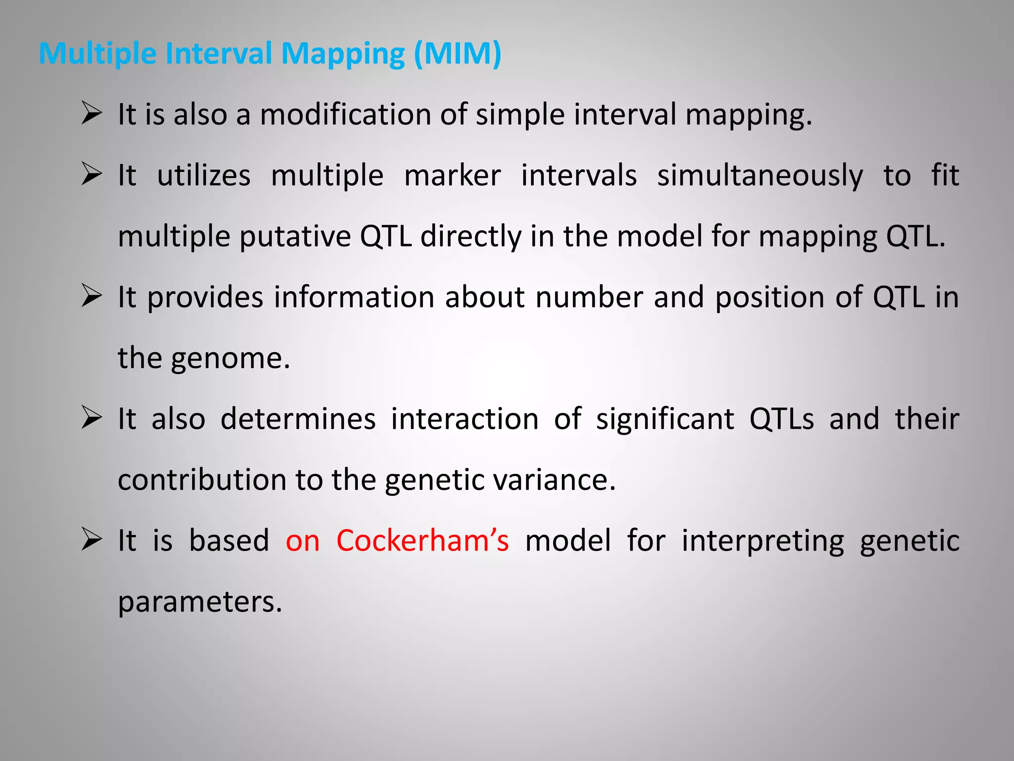QTL MAPPING & ANALYSIS | PPTX | Genetics | Science