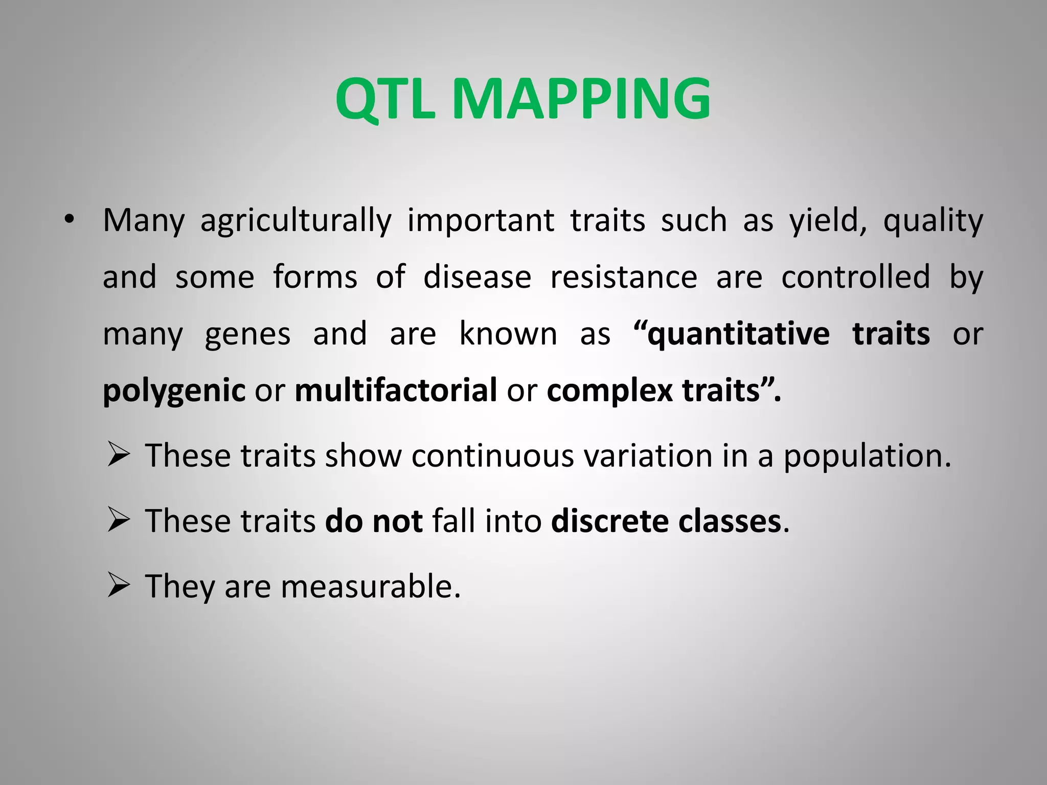 QTL MAPPING & ANALYSIS | PPTX | Genetics | Science