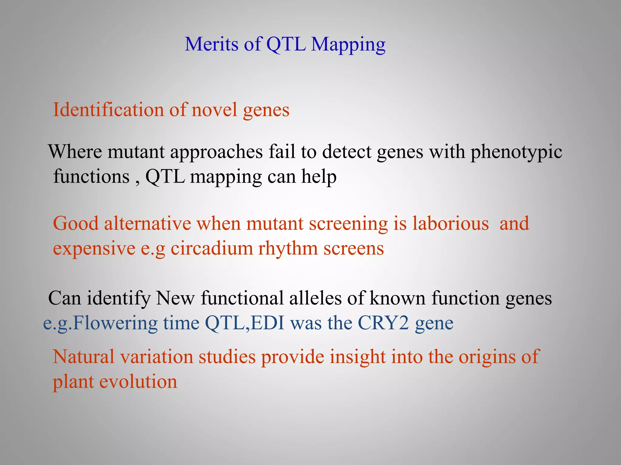 QTL MAPPING & ANALYSIS | PPTX | Genetics | Science