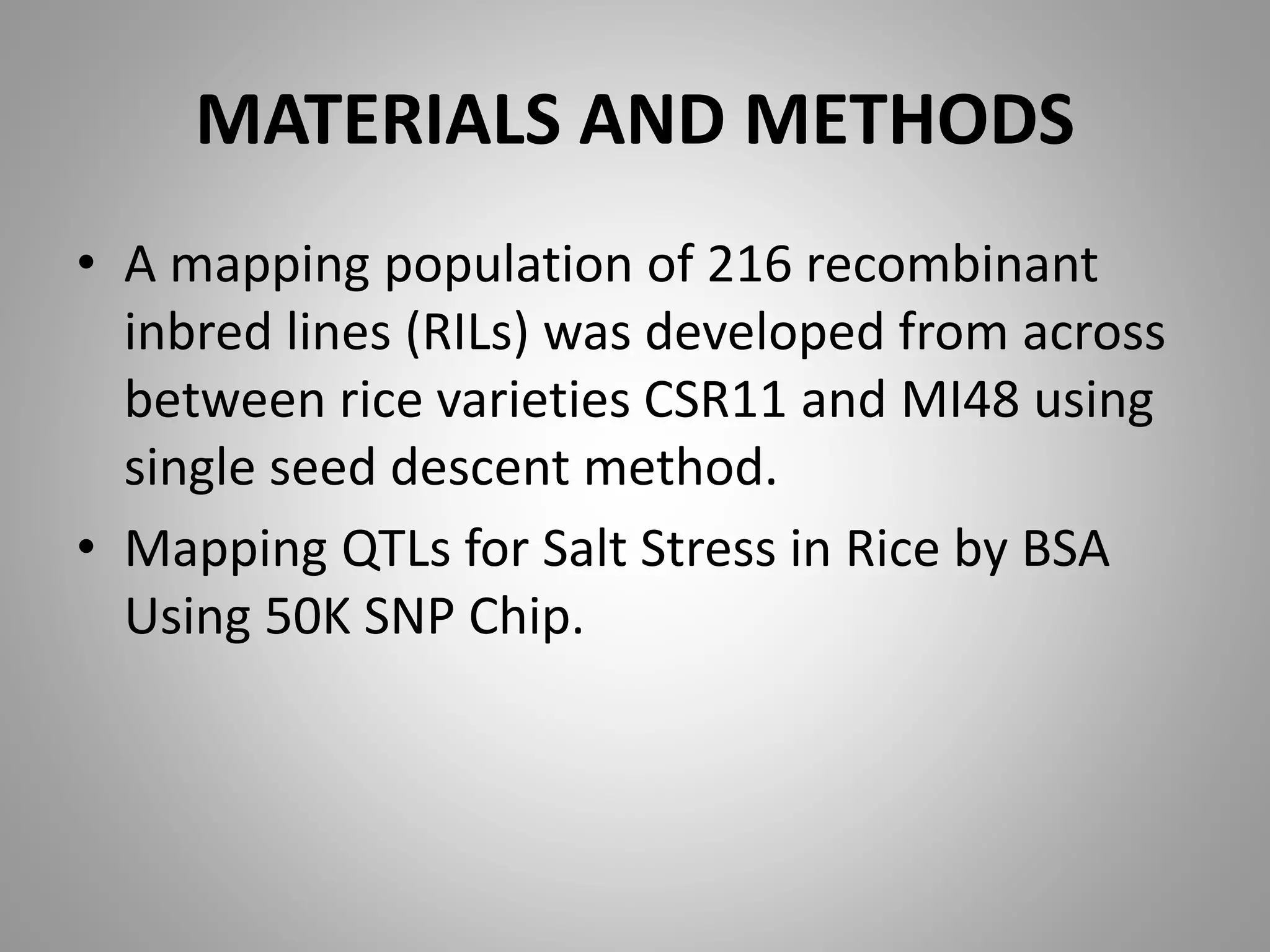 QTL MAPPING & ANALYSIS | PPTX