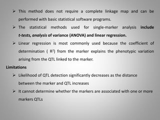 QTL MAPPING & ANALYSIS | PPTX