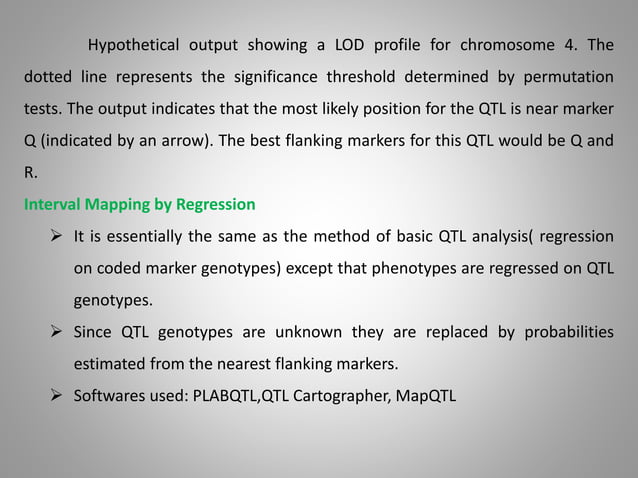 QTL MAPPING & ANALYSIS | PPTX | Genetics | Science