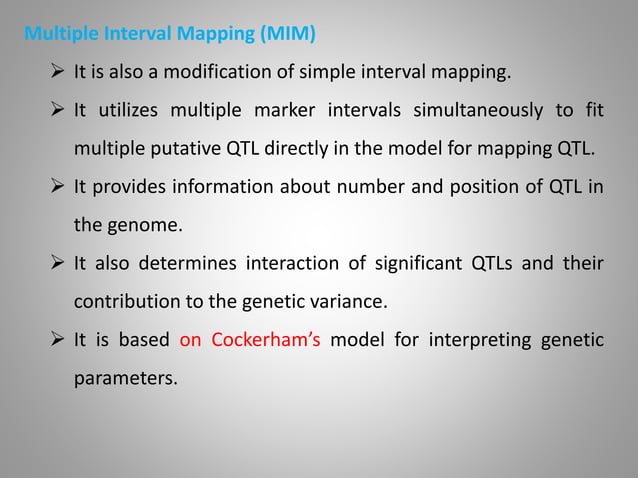 QTL MAPPING & ANALYSIS | PPTX | Genetics | Science