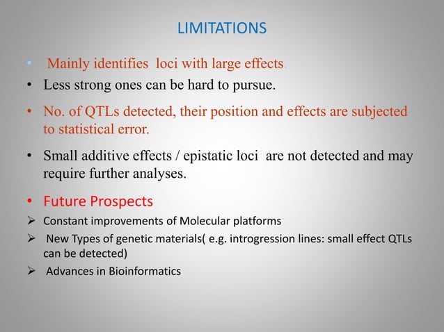 QTL MAPPING & ANALYSIS | PPTX | Genetics | Science
