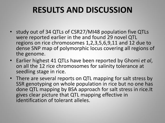 QTL MAPPING & ANALYSIS | PPTX | Genetics | Science