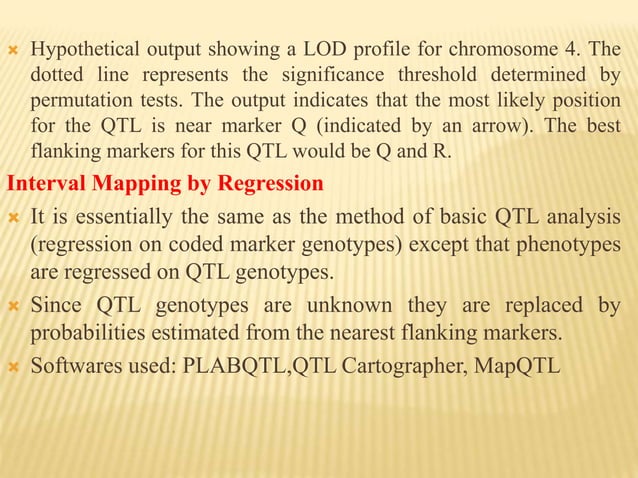 QTL MAPPING.pptx | Genetics | Science