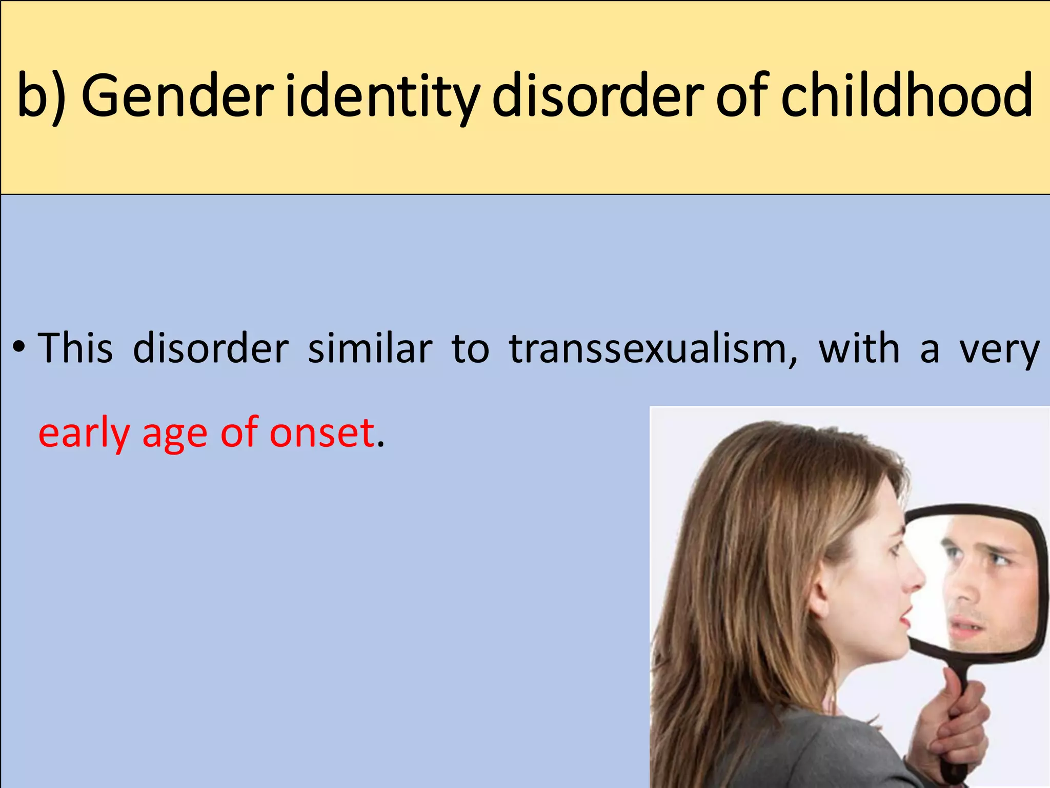 Sexual and gender identity disorder | PDF