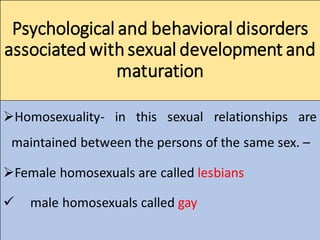 Sexual and gender identity disorder | PDF