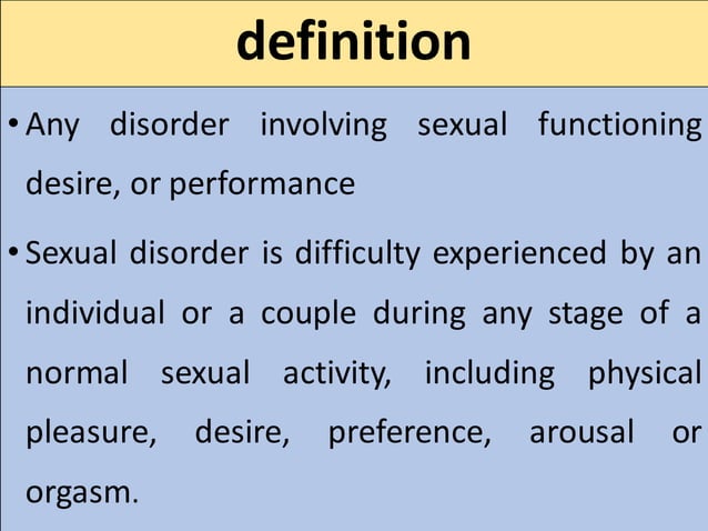 Sexual and gender identity disorder | PDF
