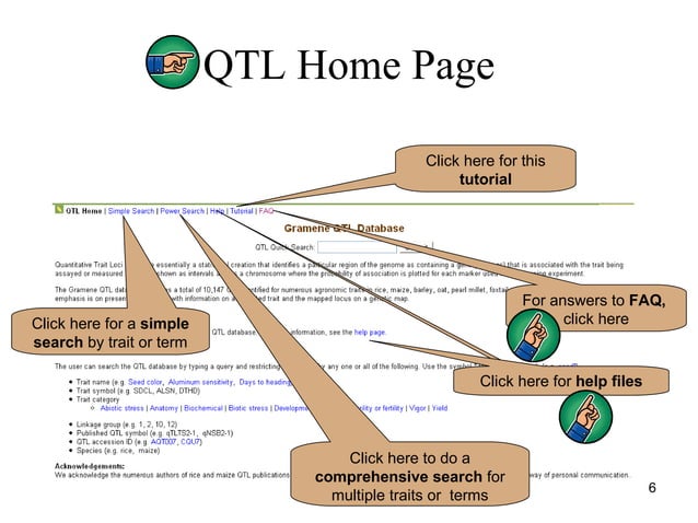Qtl gramene tutorial | PPT