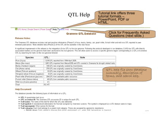 Qtl gramene tutorial | PPT