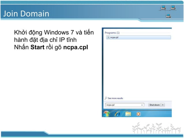 Hướng dẫn nâng cấp Windows Server 2008 lên thành Domain Controller | PPTX
