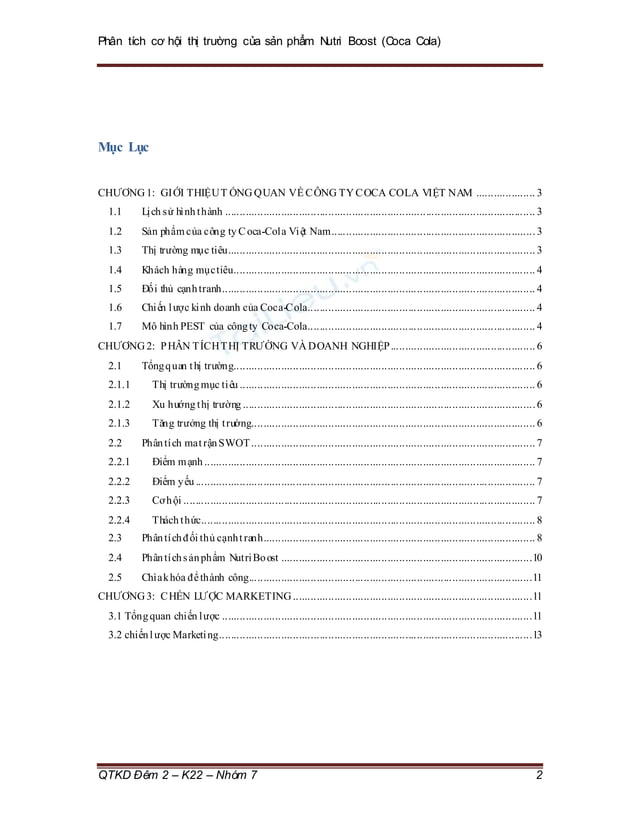 Tiểu luận quản trị marketing. | PDF