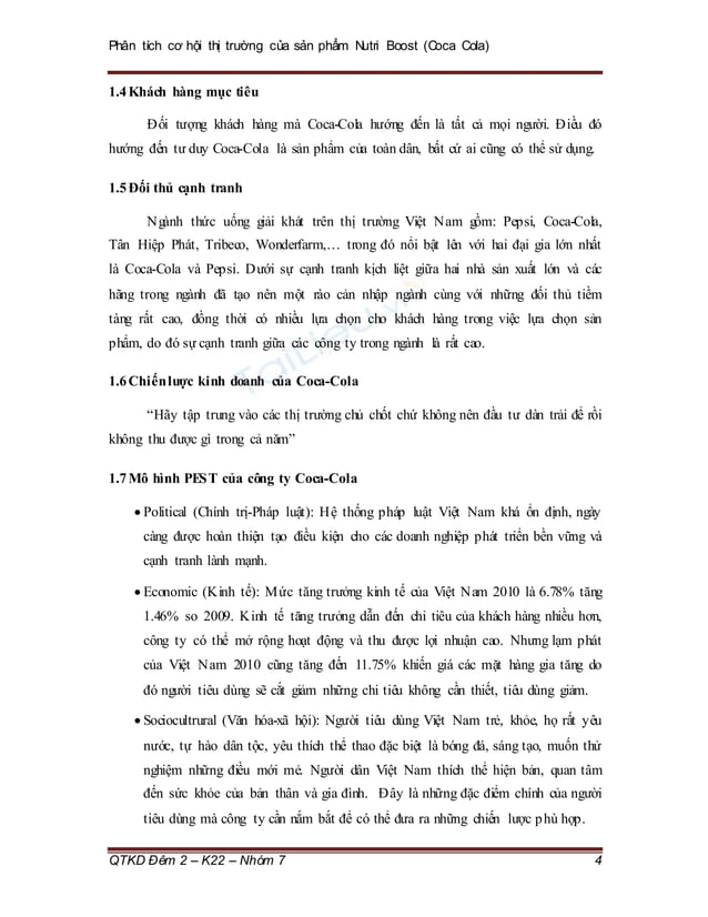 Tiểu luận quản trị marketing. | PDF