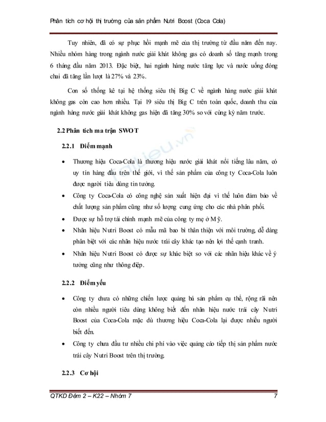 Tiểu luận quản trị marketing. | PDF