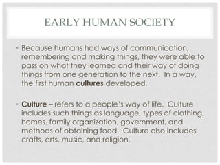 Emergence of civilization | PPT