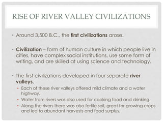 Emergence of civilization | PPT