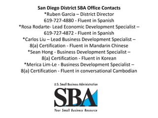 SBA Services with Export Trade | PPT