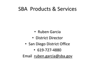 SBA Services with Export Trade | PPT