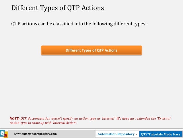 Actions In Qtp