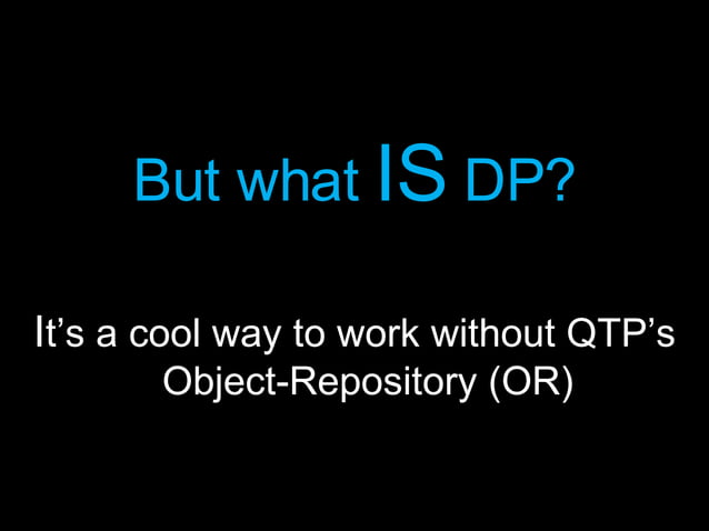 QTP Descriptive Programming | PPT