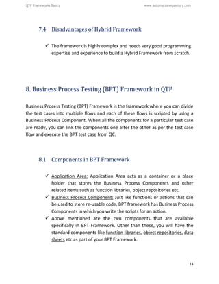 Basics of QTP Framework | PDF