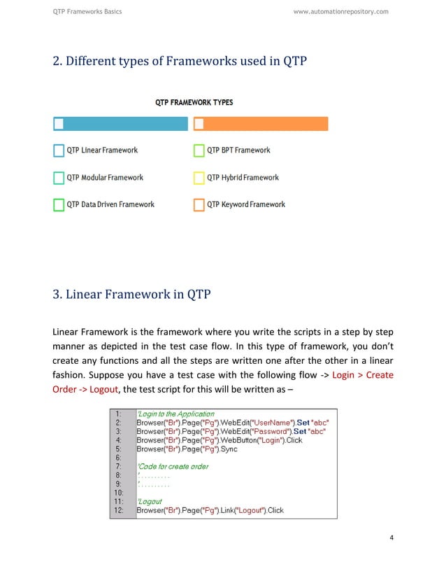Basics Of Qtp Framework Pdf