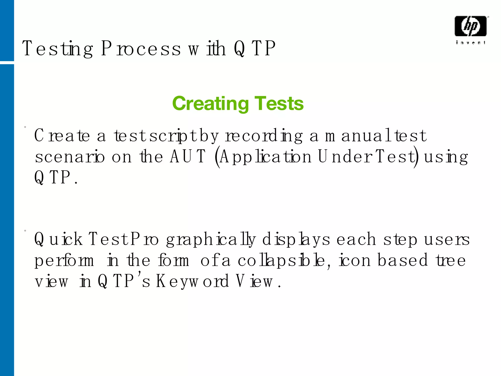 Qtp Training Deepti 1 Of 4187 | PPT