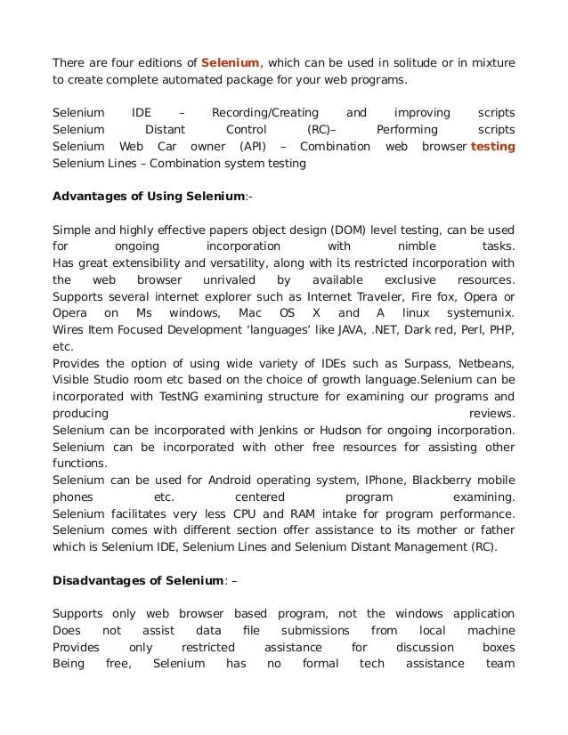 Difference between selenium webdrive and qtp - hoolihood